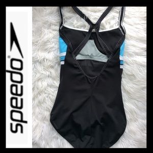 Speedo | Swim | Speedo Horizon Splice Color Block Swimsuit | Poshmark